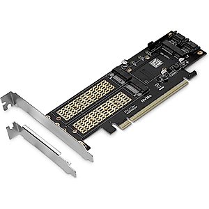 3 in 1 NGFF and MSATA SSD Card,M.2 NVME to PCIE/M.2 SSD to III/MSATA to for 2280/2260
