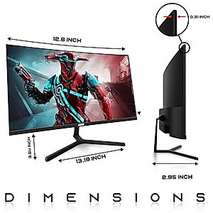 TechMagnet All in one Desktop Computer, Cheetah 6, Intel Core i5 6th Gen, 8GB DDR3, 480GB SSD, New Dual 24 inch Curved Display, Wireless Ergonomic Keyboard Mouse, Win 10 Pro (Renewed)