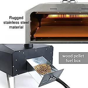 Outdoor Pizza Oven Wood Fired, Wood Fired Pizza Oven Outdoor, Portable Pizza Oven, Pellet Pizza Oven, Pizza Maker, Wood Pellet Pizza Oven, Para Pizzas De Hasta 14", Filetes, Etc.