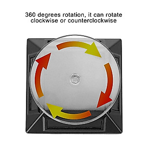 Antilog Jewelry Display Stand, Solar Showcase 360 Degrees Turntable Rotating Watch Phone Jewelry Organizer Display Stand(Black)