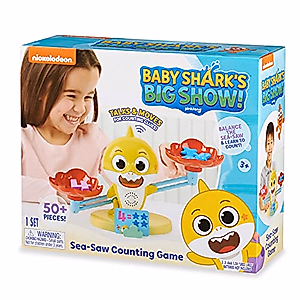 WowWee Baby Shark's Big Show! Sea-Saw-Counting Game – Educational Toy for Toddlers – Kids Math Toys