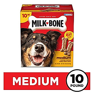 Milk-Bone Original Dog Biscuits, Medium Crunchy Dog Treats, 10 Pound
