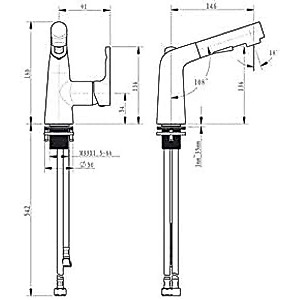 Kitchen & Bath Fixtures Taps Faucet,360° Rotating Pull Basin Faucet Copper Chrome Washbasin Hot And Cold Water Mixer Shower Head