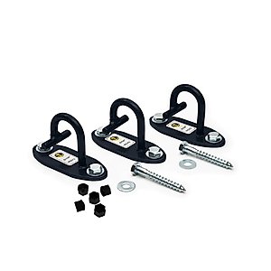 The Anchor Gym Anchor Gym-Mini H1 (Set of 3) - Wall Mounted Modular Hooking Platform for Resistance Bands, Suspension Straps, Stretch Straps, and Large Loop Bands