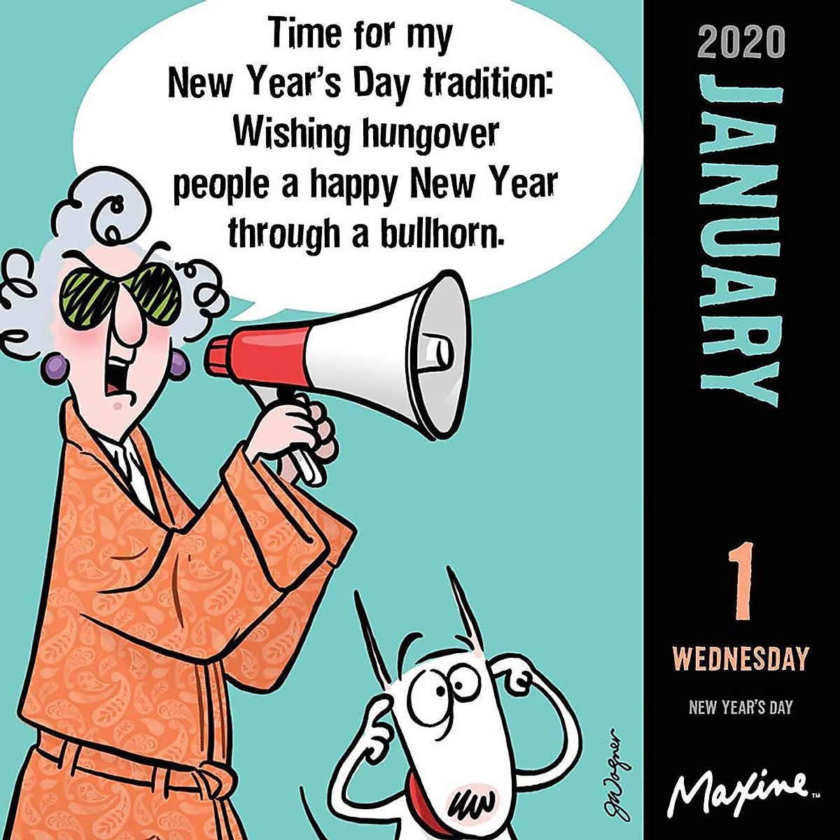 2020 Maxine Daily Desktop Calendar