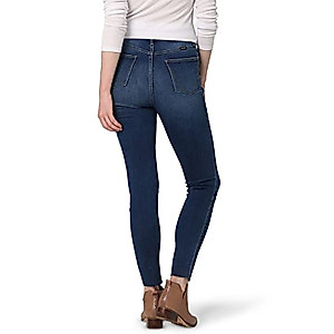 Wrangler Women's High Rise Unforgettable Skinny Jean, Medium Wash, 14