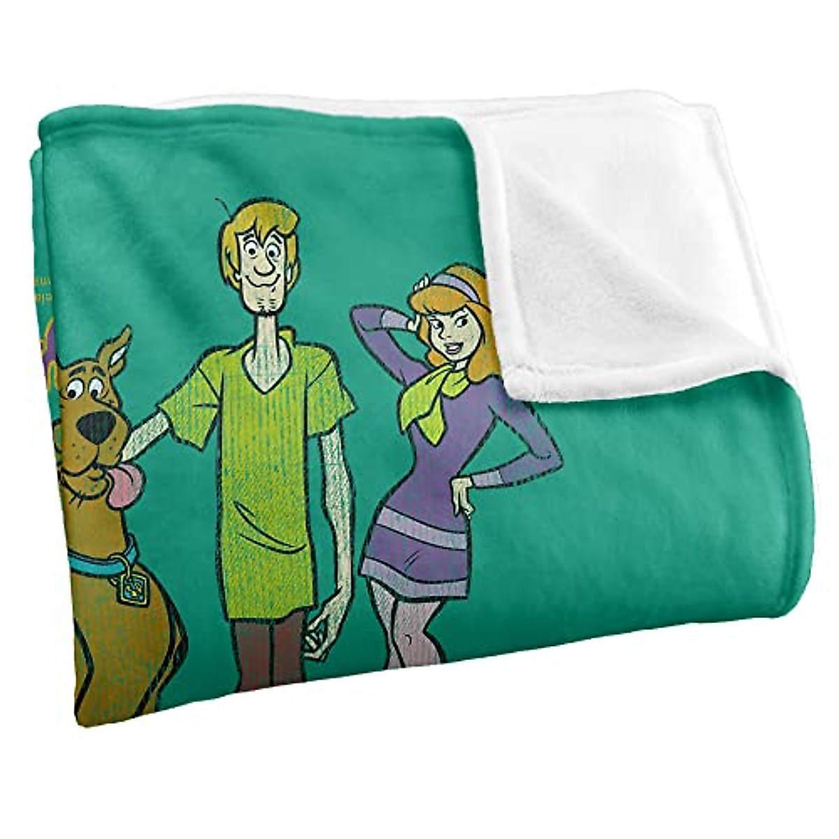 Scooby Doo Scooby and Group Silky Touch Super Soft Throw Blanket 36" x 58",Scooby Gang