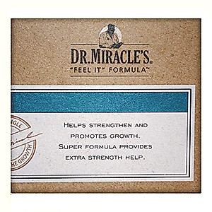 Dr. Miracle's Temple and Nape Gro Balm - For Healthy Hair Growth, Contains Wheat Protein, Aloe, Vitamin A, Vitamin D, Strengthens, Promotes Growth, 4 oz
