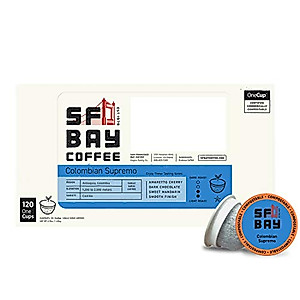 San Francisco Bay Compostable Coffee Pods - 100% Colombian (120 Ct) K Cup Compatible including Keurig 2.0, Medium Roast