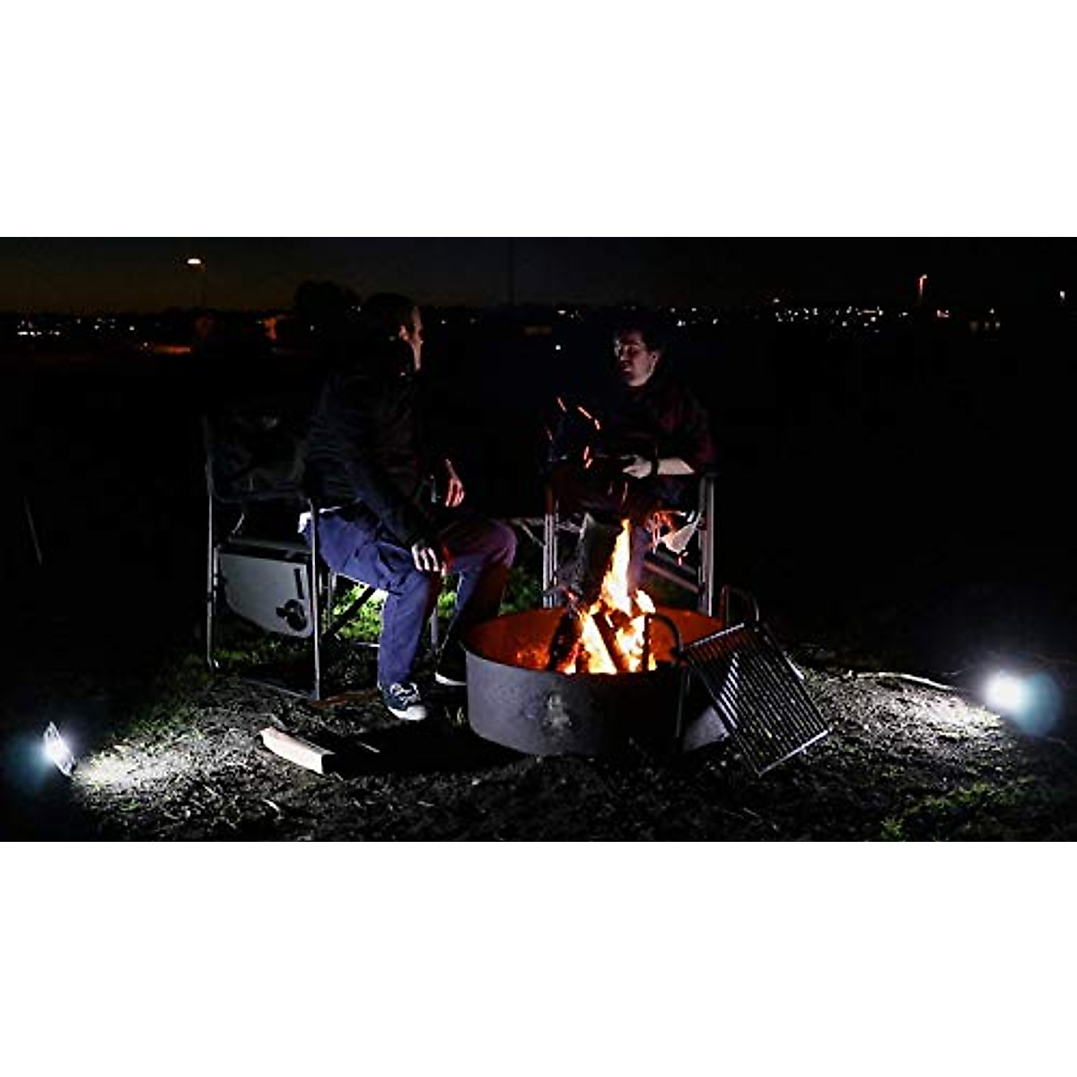 Boundery Big Block Portable LED COB Floodlight - Ultra Bright - 10 WATT - 500 Lumen, Water Resistant, Battery-Powered Work Light, Indoor/Outdoor Lantern for Camping, Car Repair, Construction (1 Pack)