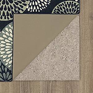 Mohawk Home Aurora Foliage Friends Floral Ornamental Medallions Area Rug, 5'x8', Blue