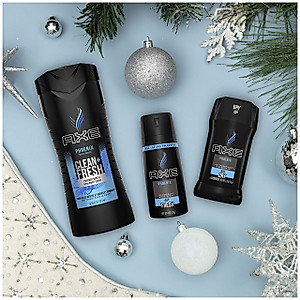 AXE Phoenix Holiday Gift Set With Body Spray, Antiperspirant & Deodorant Stick and Body Wash for Grooming 3 count