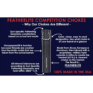 Muller Choke Tubes [INV DS 12 Gauge Featherlite Competition Choke Tube Used for Browning 725 & A5 INVECTOR DS (U0)