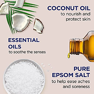 Dr Teal's Salt Soak with Pure Epsom Salt, Nourish & Protect with Coconut Oil, 3 lbs