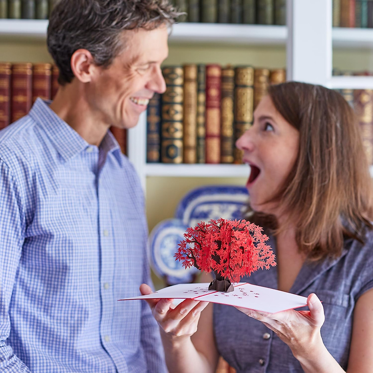 Lovepop Everyday Pop-Up Card for Her and Him- 3D Thinking of You Greeting Cards for Boys, Girls, Men, Women - 5" x 7" Maple Tree - Blank Note Card & Envelope Included