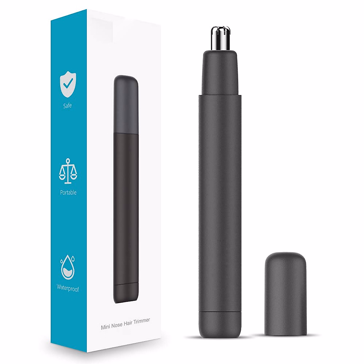 Kordain Unisex-Adults Professional Painless Eyebrow Hair Trimmer, Electric Waterproof Facial Hair Remover with Dual Blades for Easy Cleansing