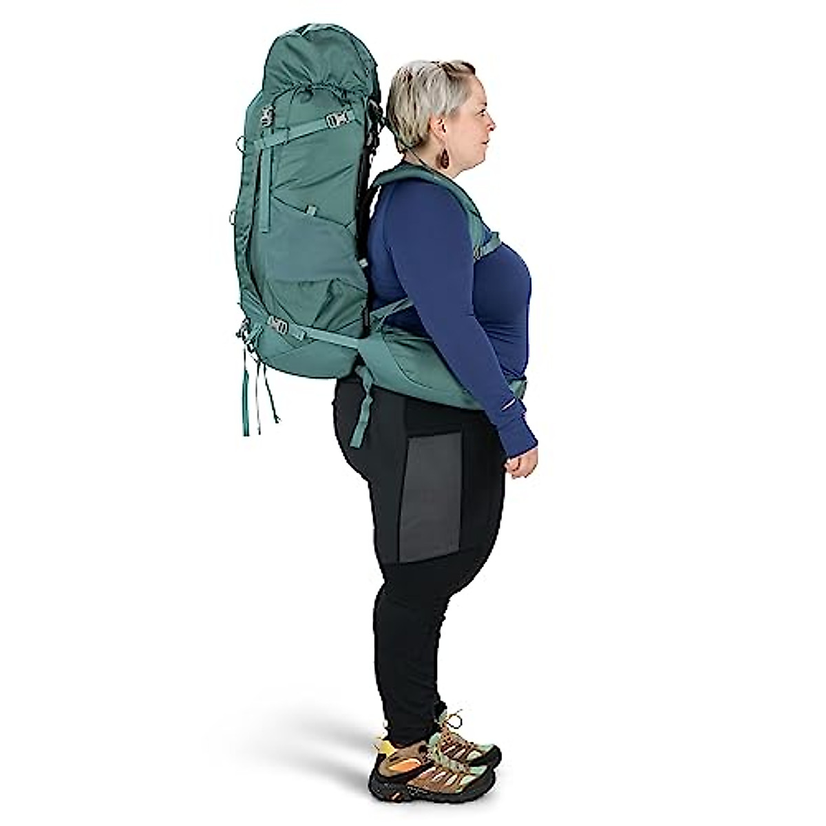 Osprey Viva 65L Women's Backpacking Backpack, Succulent Green, One Size, Extended Fit