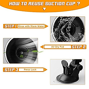 YiePhiot Suction Cup Radar Detector Mount, Windshield & Dashboard Radar Holder Compatible with Escort Max / Max2 / Max360 Radar (Not Compatible with MAX360C Magnetic Cradle Radar)