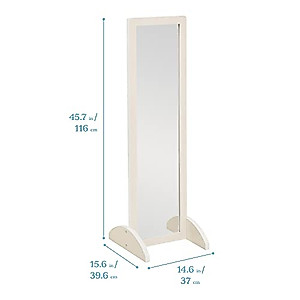 ECR4Kids Double-Sided Bi-Directional Mirror, Kids Furniture, White Wash