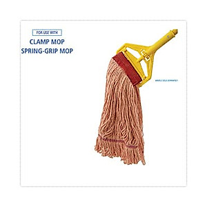 Boardwalk BWK503OR Super Loop Cotton/Synthetic Fiber Wet Mop Head - Large, Orange (12/Carton)