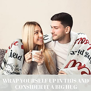 to My Girlfriend Blanket Girlfriend Gifts I Love You Blessing Sweet Sayings Quote Throw Blankets Birthday Gifts for Her Anniversary Soft Blankets for Bed Sofa and Couch 60x50 inch