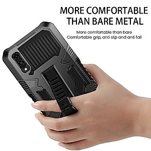 Compatible with Oppo Reno2 F Case,Built-in Kickstand Shockproof Protective Cover,Compatible with Oppo Reno2 F Case 2 in 1 Phone Case Cover HEI