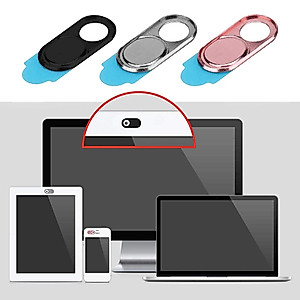 ♂Valentine's Day Present♂Easy to Install Webcam Protect Sticker, Camera Protect Sticker, for Phone Smartphone Len(Silver and Black Powder Mixed Color)