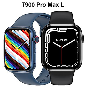 2023 New Smartwatch T900 Pro Max L Series 8 Smart Watch 1.92Inch Men Women Bluetooth Call Custom Watch Face Watch 8 Smart Watch PK i8 Pro Max T900 Pro Max Series 8 X8 Ultra (Black)