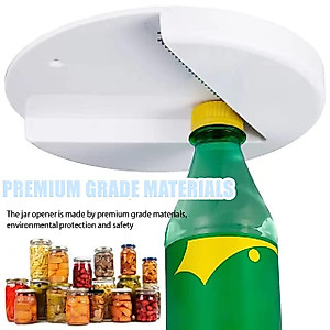 Under Cabinet Jar Opener,Opens Any Size Jar - Effortless Jar Opener,Great for Seniors & Weak ands or Arthritic Hands