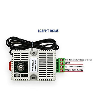 Jieotwice PH Temperature Transmitter Detection Sensor Module RS485/4-20mA/0-10V/0-5V Output with Electrode (0-10V)