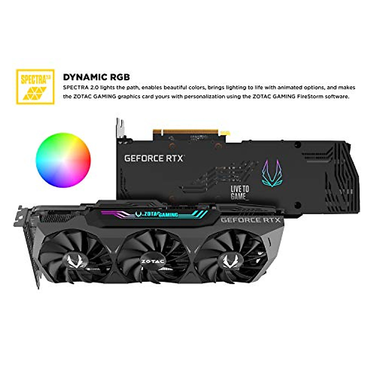 ZOTAC GAMING GeForce RTX 3080 Trinity OC 10GB GDDR6X 320-bit 19 Gbps PCIE 4.0 Graphics Card, IceStorm 2.0 Advanced Cooling, SPECTRA 2.0 RGB Lighting, ZT-A30800J-10P