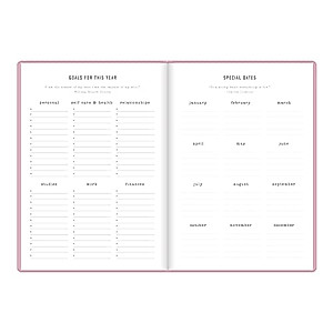 Letts of London Inspire Weekly/Monthly Planner, 12 Months, January to December, 2024, A5 Size, 8.25" x 5.875", Multilingual, Pink (C082021-24)