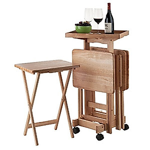 Winsome 6-Piece Snack Table, Natural (42820)