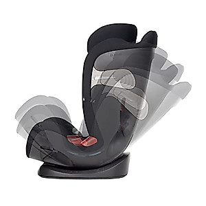 Cybex Gold Eternis S All in 1 Convertible Toddler Baby Infant Rear or Forward Facing Car Seat with SensorSafe, Pepper Black , 25.3x20x25.5 Inch (Pack of 1)
