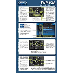 Jensen JWM62A AM|FM|DVD|CD|USB|AUX|App Ready Bluetooth Wallmount Stereo w/ App Control, 3-Speaker Zones / 8 Speaker Output 8X 6 Watt, Receives Bluetooth Audio (A2DP) & Controls (AVRCP) from Devices
