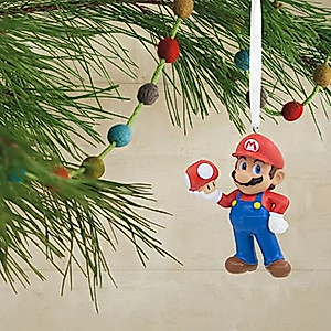 Hallmark Nintendo Super Mario Christmas Ornament (Mario with Mushroom)