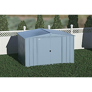 Arrow Classic Steel Storage Shed, 10x8, Blue Grey