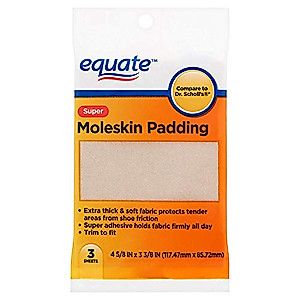 Equate Super Moleskin Padding, 3 Count