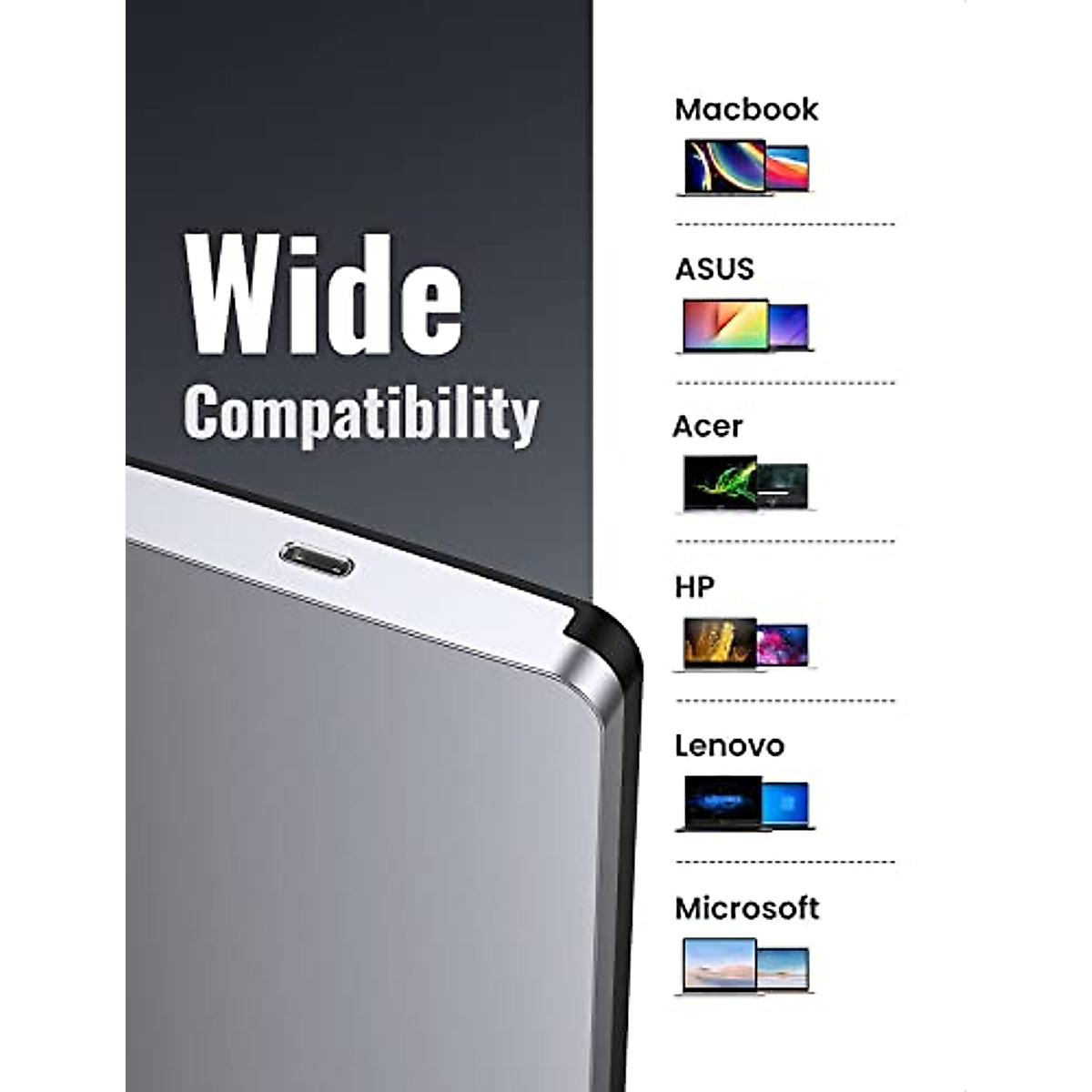 UGREEN USB C Hard Drive Enclosure for 2.5" SATA SSD HDD Aluminum USB C to SATA Adapter USB 3.1 Gen 2 Support UASP SATA III Compatible with MacBook Pro Air WD Seagate Toshiba Samsung Hitachi