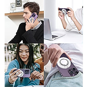 Magnetic Wireless Charger, Fast Mag-Safe Charger 3 in 1 Charging Station Compatible with iPhone 15/14/13/12 Series, iWatch Ultra/SE/9/8/7/6/5/4/3/2 AirPods, Travel Charger Pad (Plug to Use)