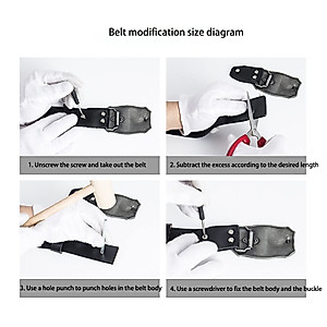 JIARY Western Belt,Men's Deerskin Buckle Leather Belt Casual Decoration European And American Style Big Head Belt,Reddish brown,95CM/37.4''