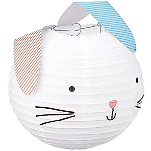 amscan Multicolored Bunny Shaped Paper Lanterns, 3 Ct. | Easter Decoration