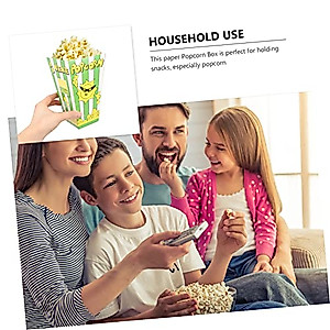 Gogogmee Food Containers Snack Box Container 100pcs Popcorn Boxes Ornament Container Popcorn Cases Popcorn Bucket Food Box Set Snack Paper Snack Container Snack Containers
