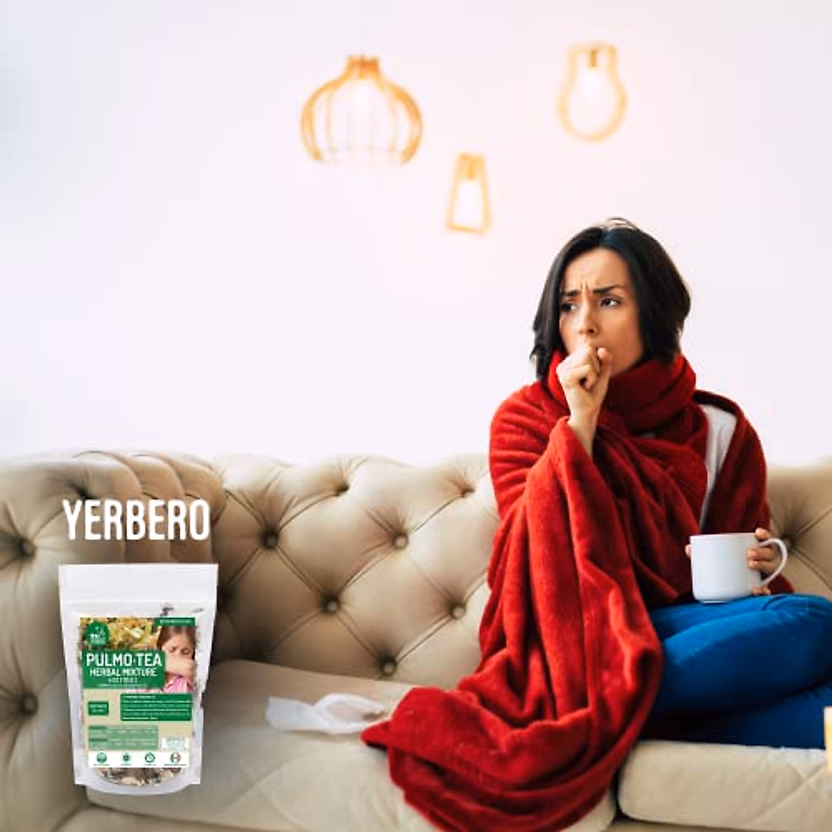 Yerbero - PulmoTea 4 oz (113g) | Herbal Mixture Tea - Soothes/Comforts Thoat | Eucalyptus, Tejocote Root, Mullein Leaf, Bouganvillia Flower, Cassia Fistula, Cuatecomate | 100% All Natural, non-GMO, Gluten-free.