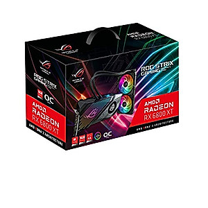 ASUS ROG Strix LC AMD Radeon™ RX 6800 XT OC Edition Gaming Graphics Card (PCIe 4.0, 16GB GDDR6, HDMI 2.1, DisplayPort 1.4a, Full-Coverage Cold Plate, 240mm Radiator, 600mm tubing, GPU Tweak II)