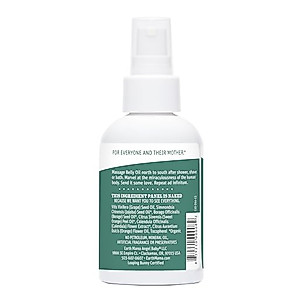 Earth Mama Belly Oil for Dry Skin | Calendula Skin Care Moisturizer Oil to Encourage Natural Elasticity and Help Prevent Stretch Marks During Pregnancy and Postpartum, 4-Fluid Ounce