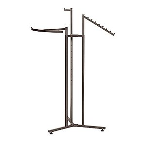 SSWBasics Boutique Raw Steel 3-Way Clothing Rack