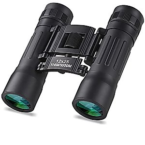 Anourney 12x25 Compact Binoculars, High Powered Easy Focus Binoculars, Portable Large Eyepiece Binocular for Adults Kids Bird Watching,Opera Concert, Travel, Hiking, Outdoor Scenery, Football Game