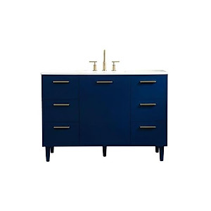 Elegant Kitchen and Bath 48 inch Bathroom Vanity Cabinet - Blue