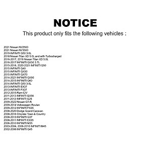 Cabin Air Filter 54-24479 For Dodge Grand Caravan INFINITI Chrysler Town & Country Nissan G37 Q50 Armada QX80 Titan G35 M35 Volkswagen Routan XD QX50 QX56 Q60 EX35 FX35 QX70 Ram C/V G25 M45 Q40 GT-R